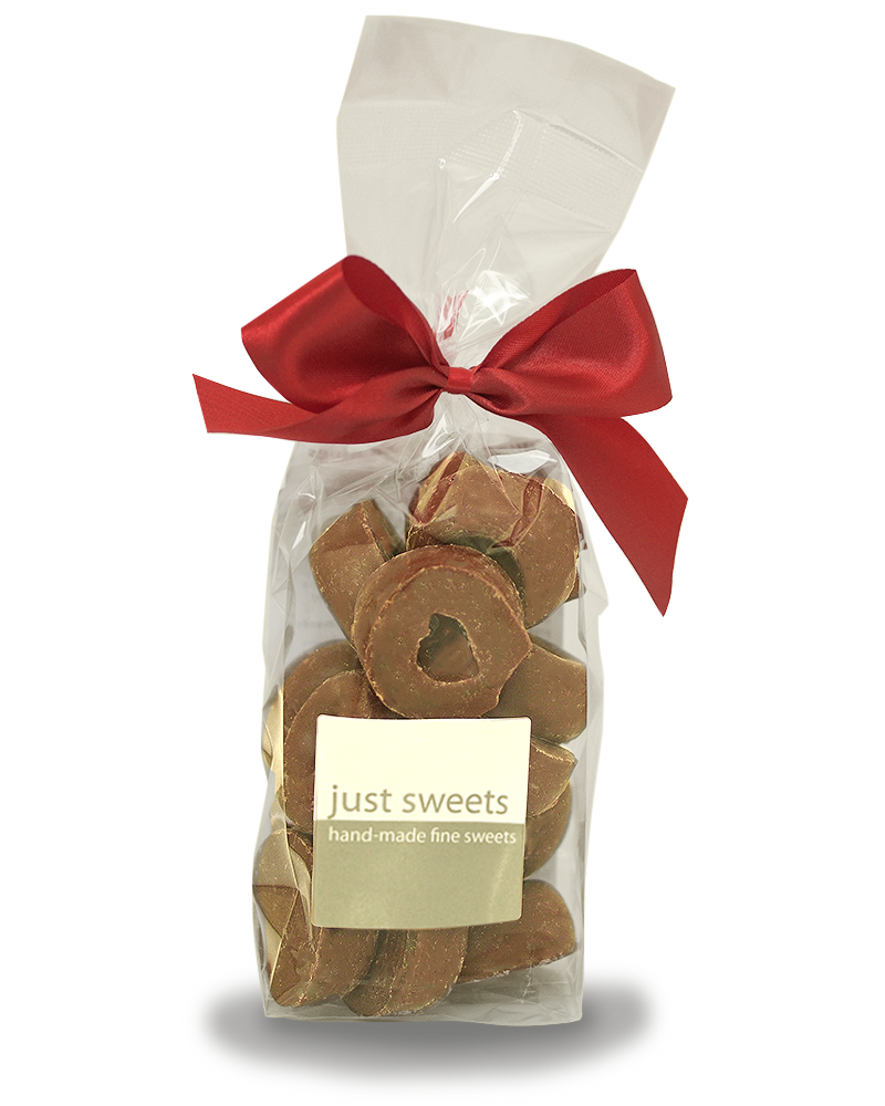 Aniseed Rings Coated in Milk Choc 180g – Just Sweets